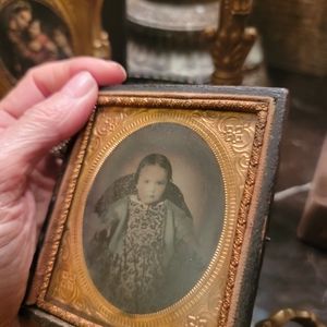 Vintage | Accents | Antique Cased Old Daguerreotype Ornate Frame Photo ...